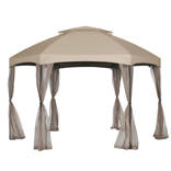 Garden Winds Beige Fabric Replacement Canopy for Gazebo | Wayfair