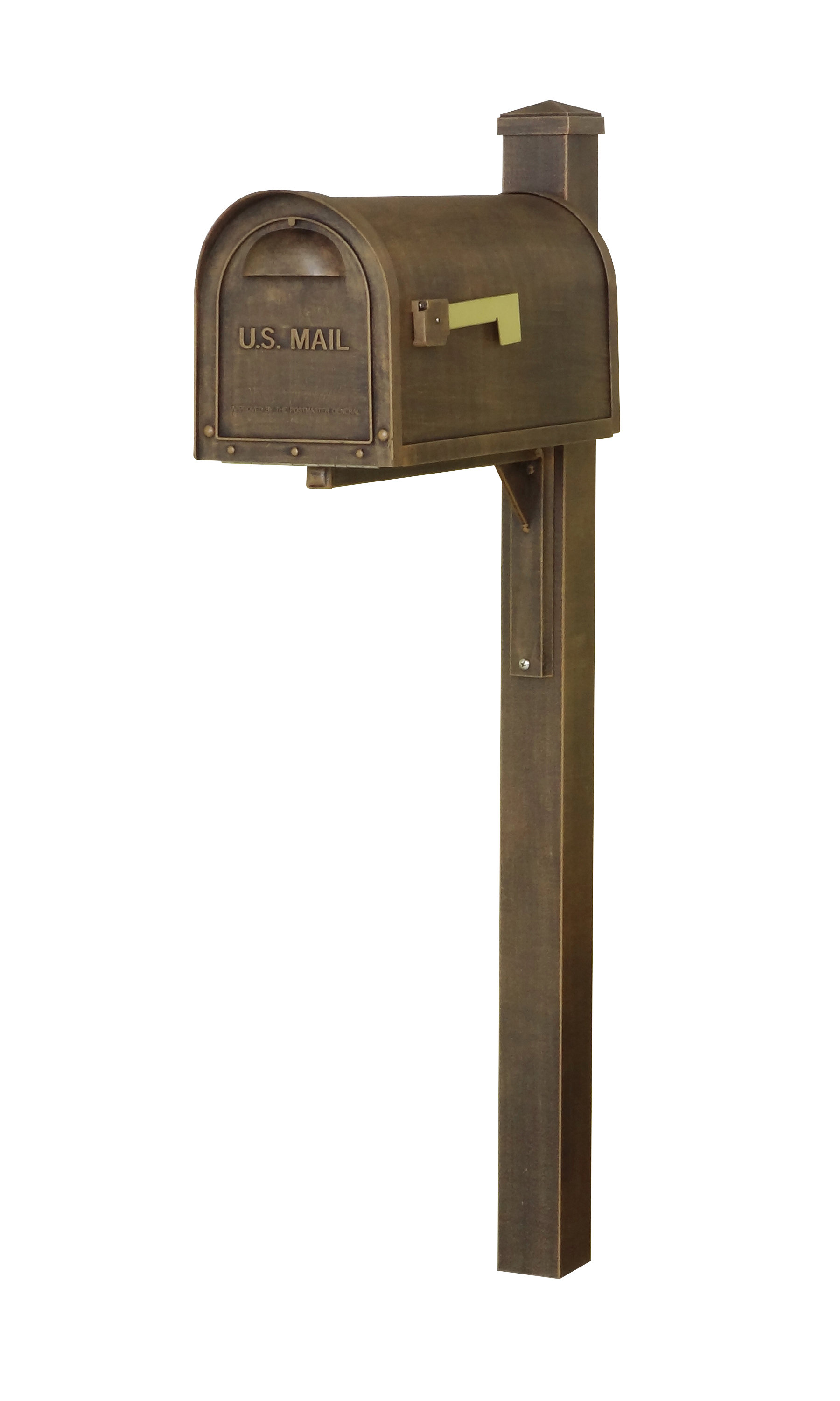 Special Lite Products Curbside Locking Post Mounted Mailbox - Wayfair ...
