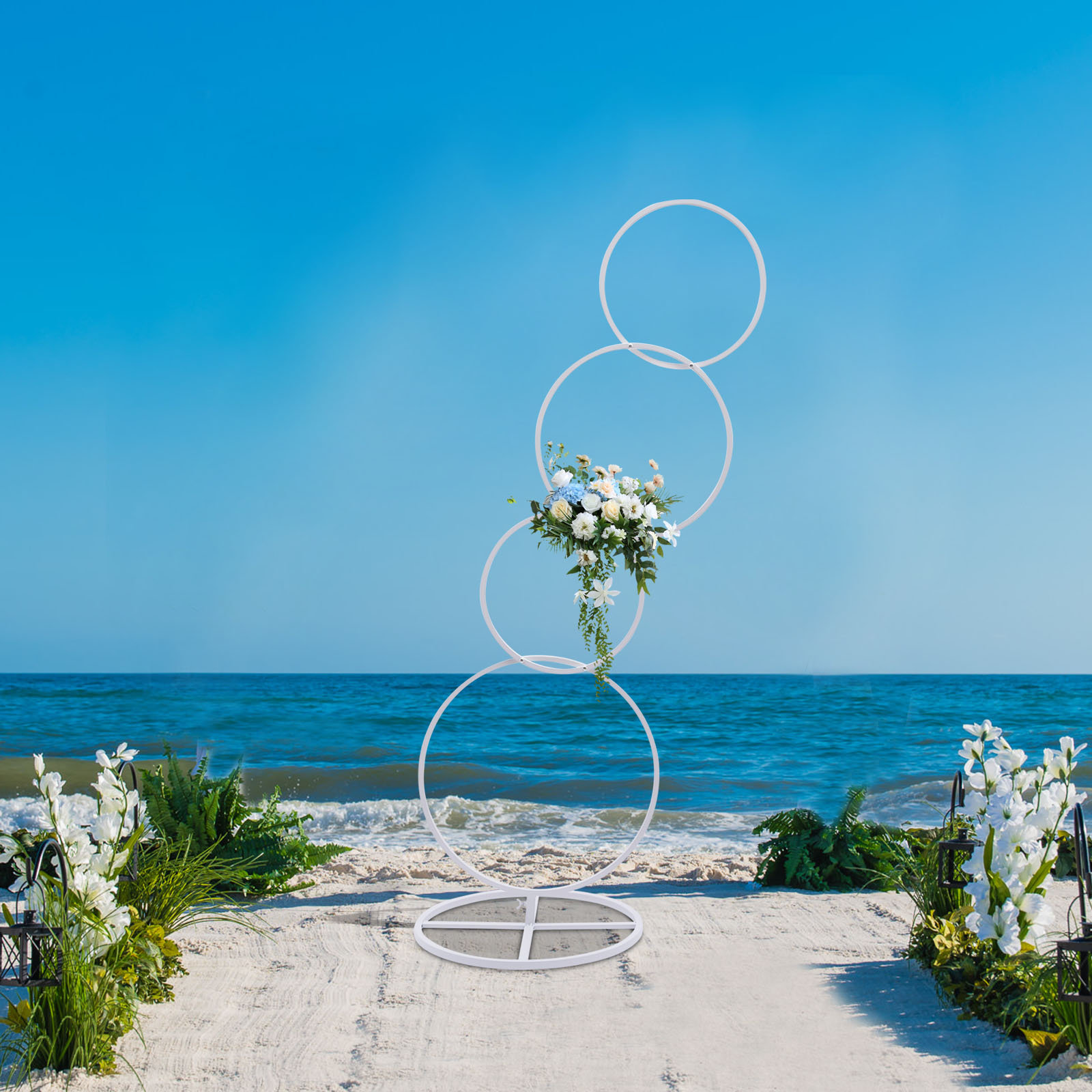 Ivy Bronx 5.02ft Metal Arch Stand for Wedding Decoration | Wayfair