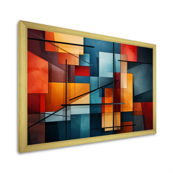 Wrought Studio Cubism Vivid Collage - Abstract Collages Canvas Art ...