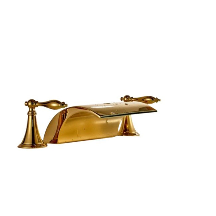 Juno Showers Juno Gold Chrome Finish Bathroom Basin Sink Faucet Deck ...