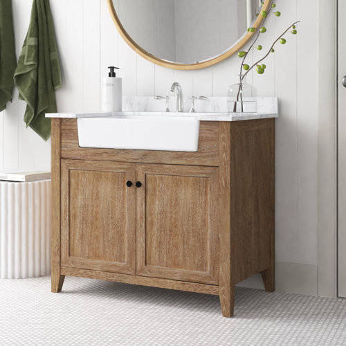 Light Wood Single Bathroom Vanities You'll Love | Wayfair