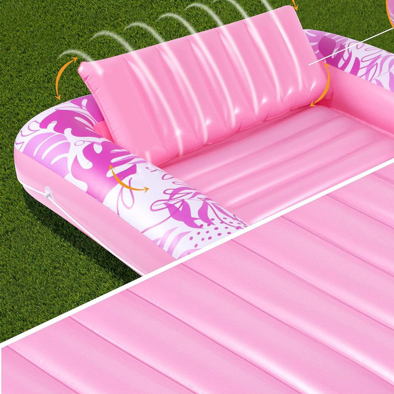 JASODI Inflatable Tanning Pool Lounger Float, 70" x 46" Pool Floats ...