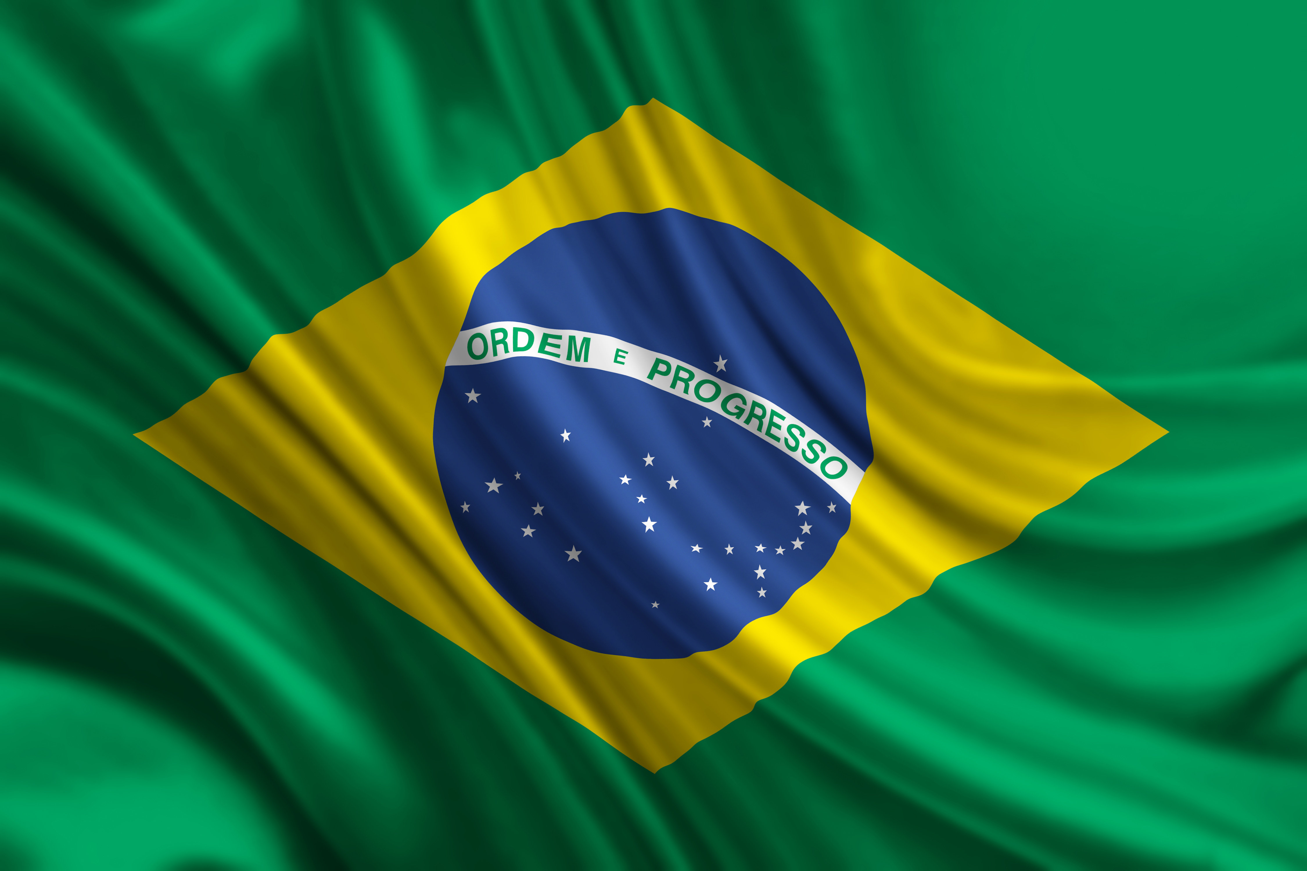 17 Stories Brazilian Flag by Almir1968 - Wrapped Canvas Print | Wayfair