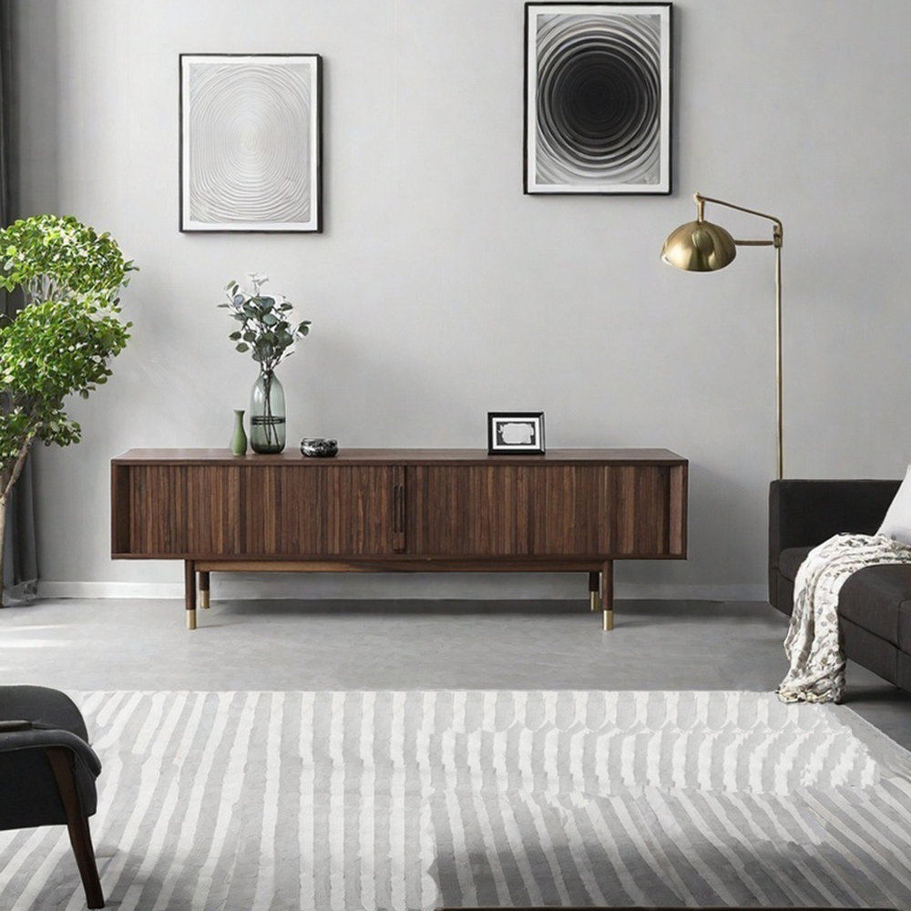 Finaewg Modern simple rolling shutter door TV cabinet | Wayfair