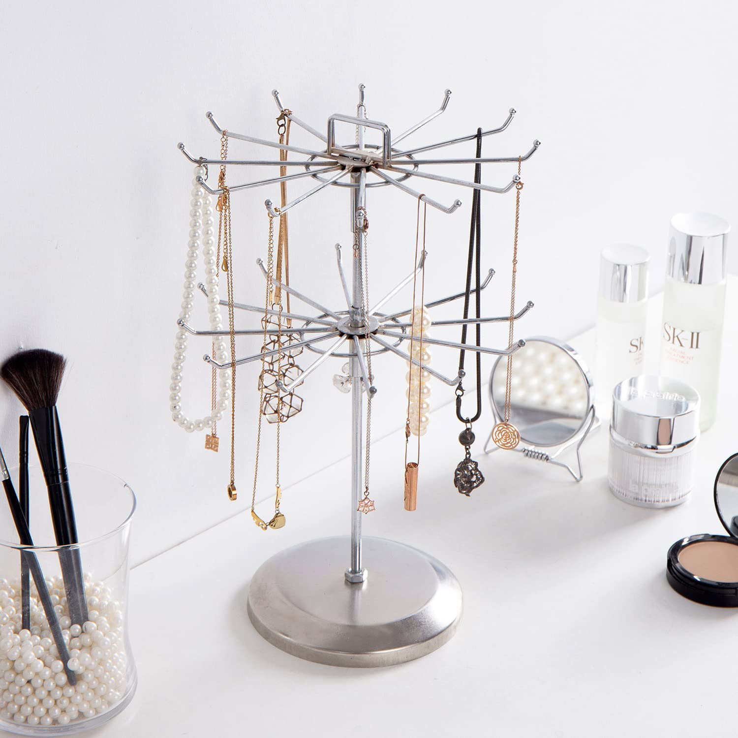 Rebrilliant 2-Tier Tabletop Organizer Holder Jewelry Stand | Wayfair