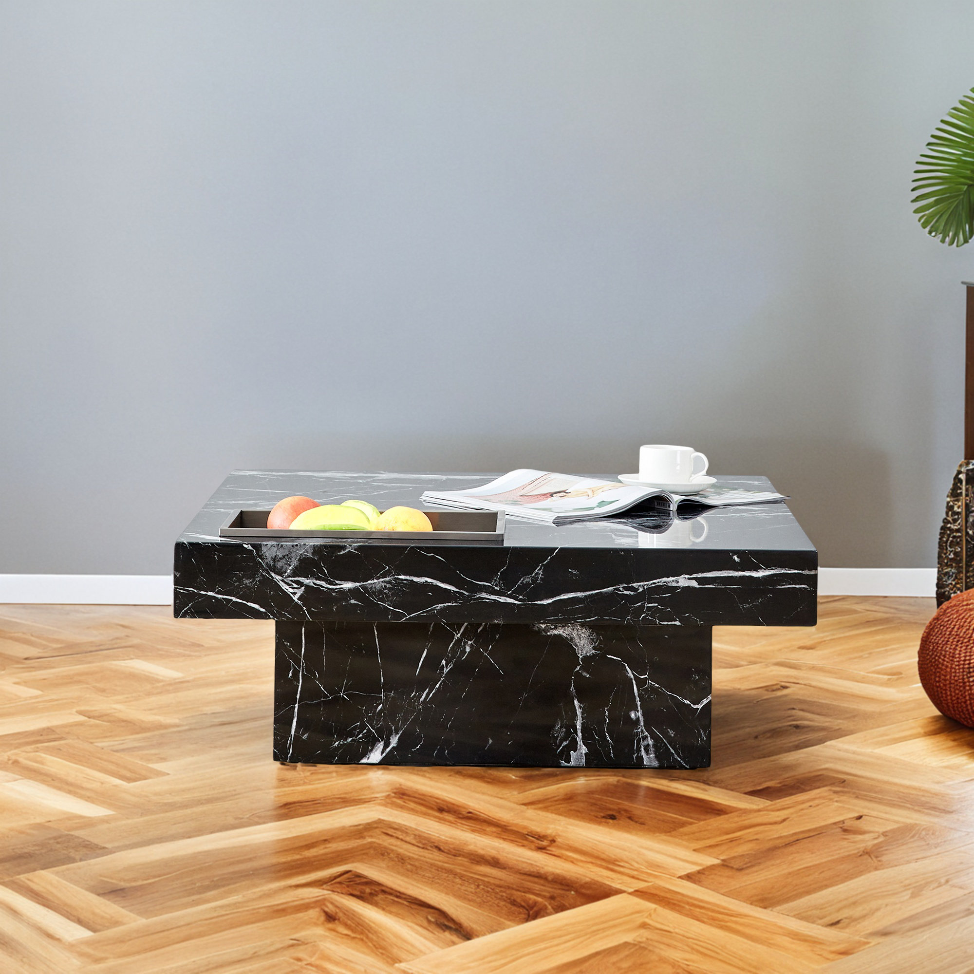 Ivy Bronx A Modern and Practical Coffee Table Made of MDF Material ...