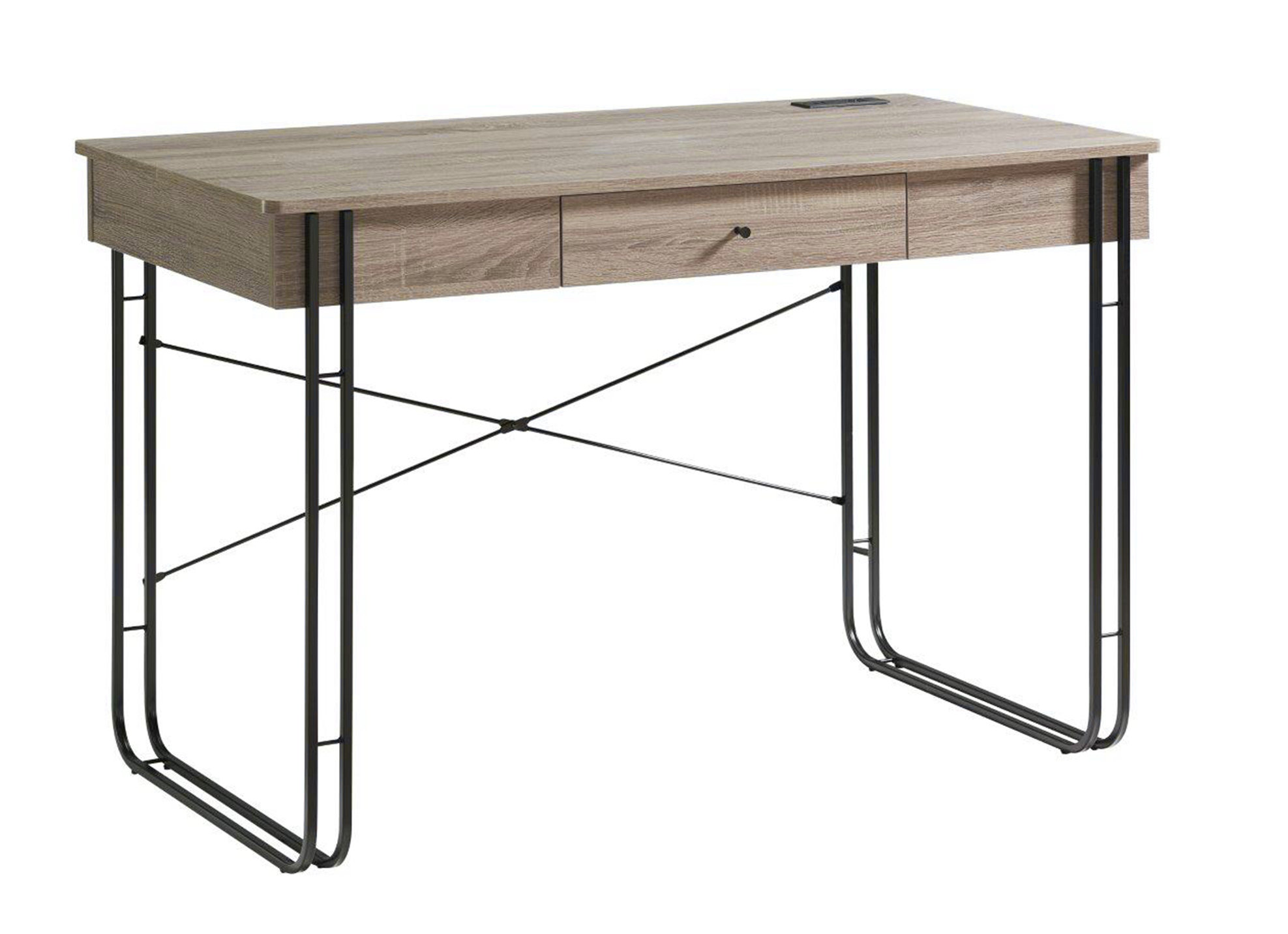 Ebern Designs Computer Desk Writing Desk with One Drawer Metal Legs and ...