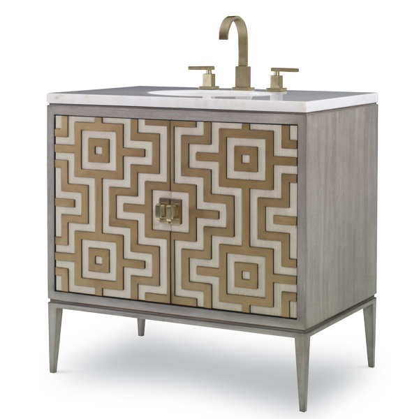 Ambella Home Collection Labyrinth 36" Single Bathroom Vanity Set | Perigold