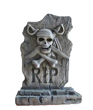 Trinx Pirate First Mate Tombstone Life Size Statue | Wayfair