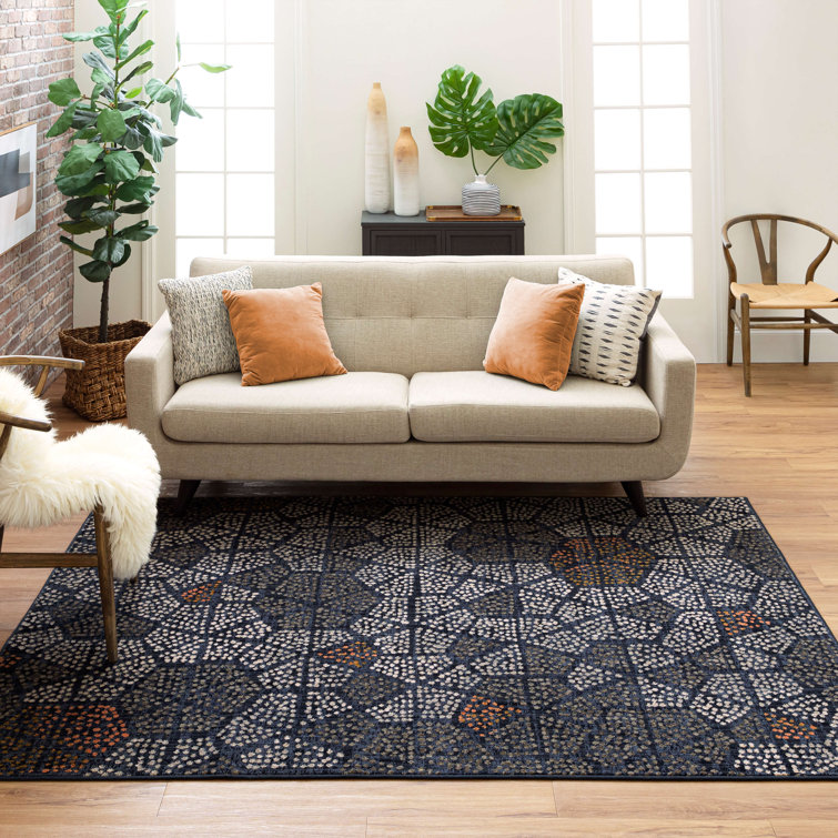 Scott Living Pointed Path Indigo Area Rug & Reviews | Wayfair