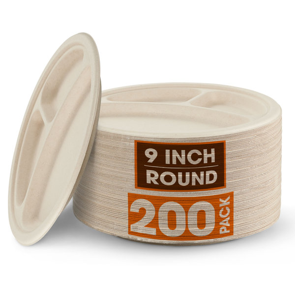 Cheer Collection Disposable Dinner Plate | Wayfair