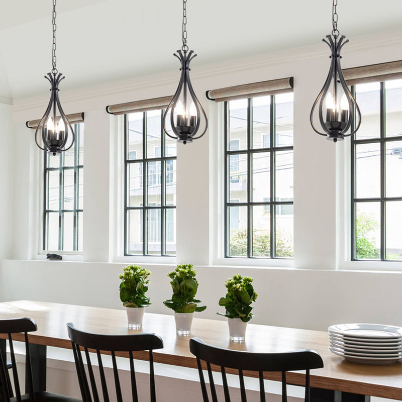 Rosdorf Park Kisha 3 - Light Single Pendant & Reviews | Wayfair