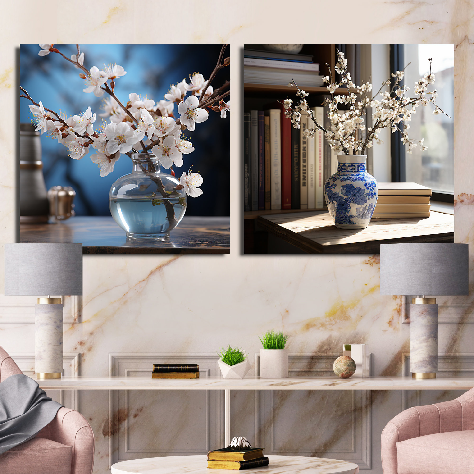 Ebern Designs A Single Bluebonnet - Assorted Bouquets Square Collage ...