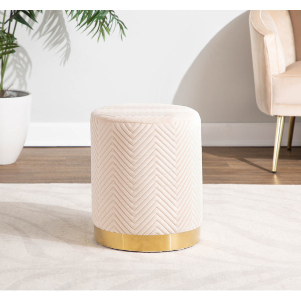 Willa Arlo Interiors Drakeford Velvet Ottoman & Reviews - Wayfair Canada