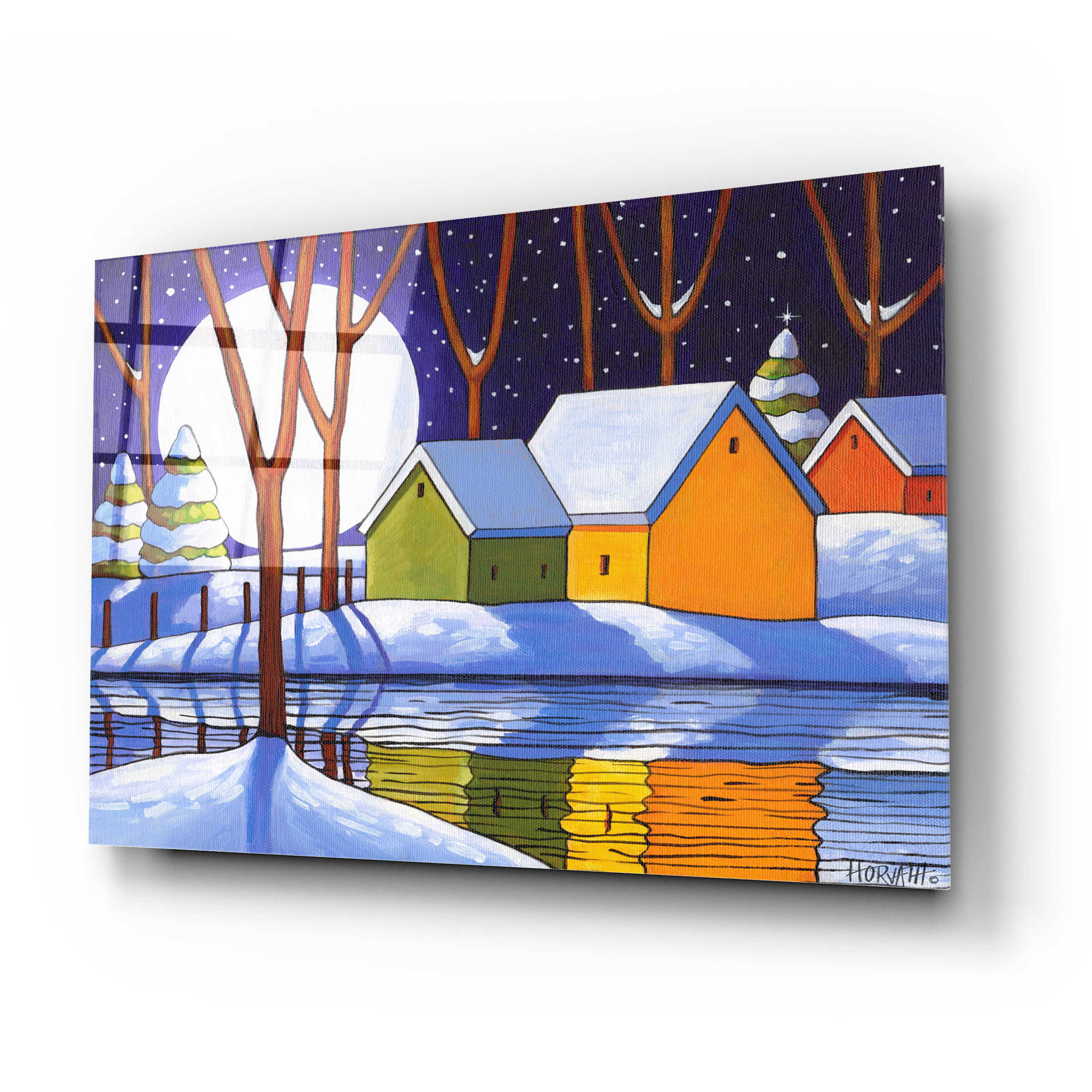 Red Barrel Studio® Latitude Run 'Reflection Winter Night' By Cathy ...
