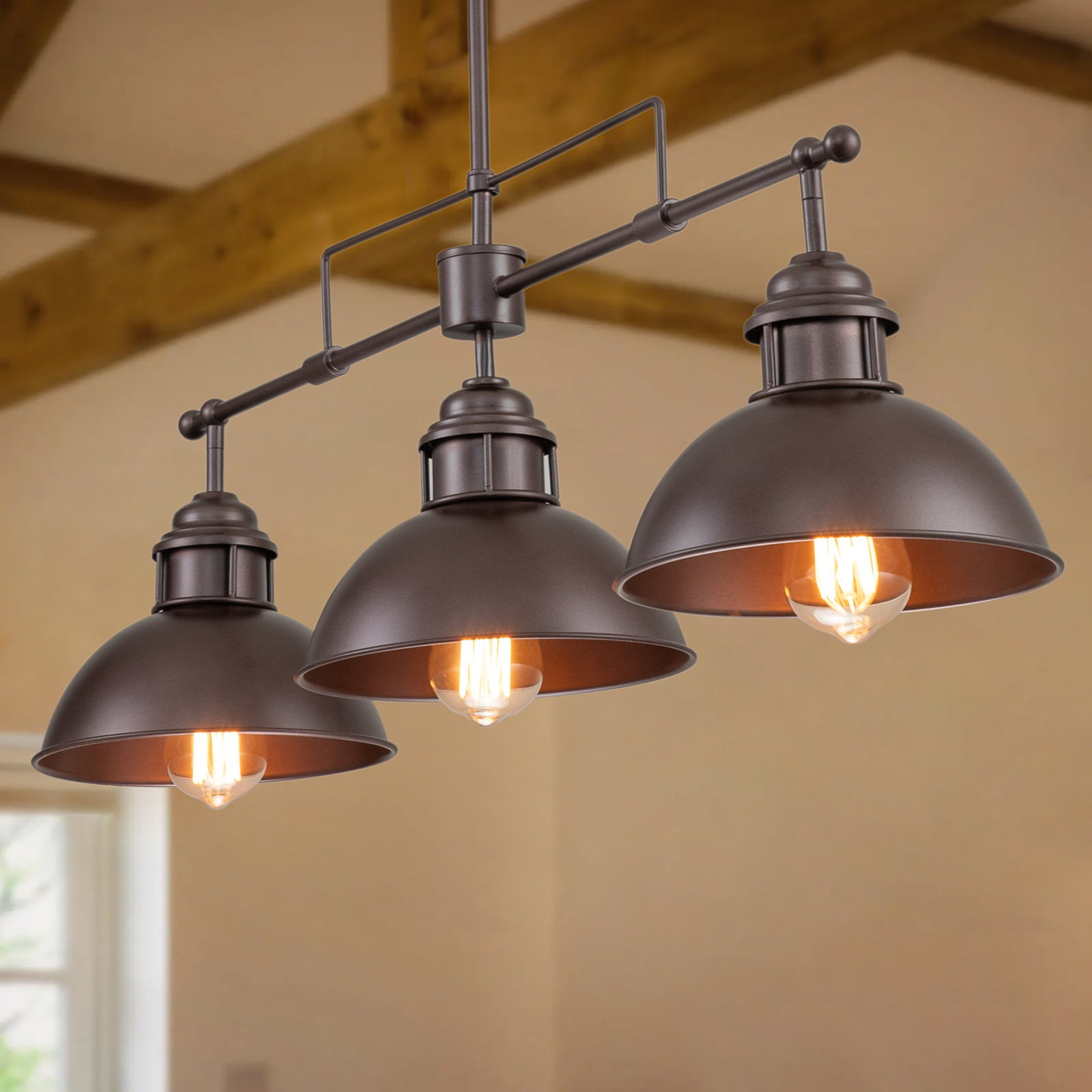 Trent Austin Design® Hendon 3 - Light Kitchen Island Linear Pendant ...