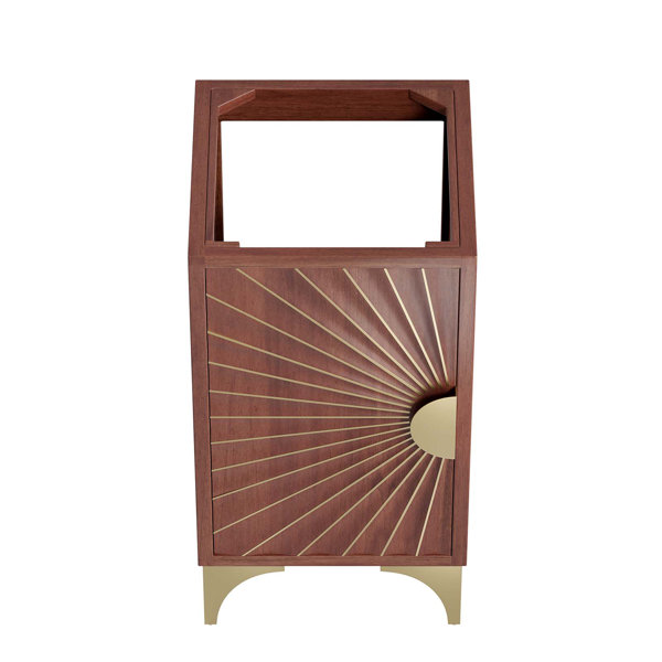 Latitude Run® Raheim 17" Single Bathroom Vanity Base Only in Brown ...