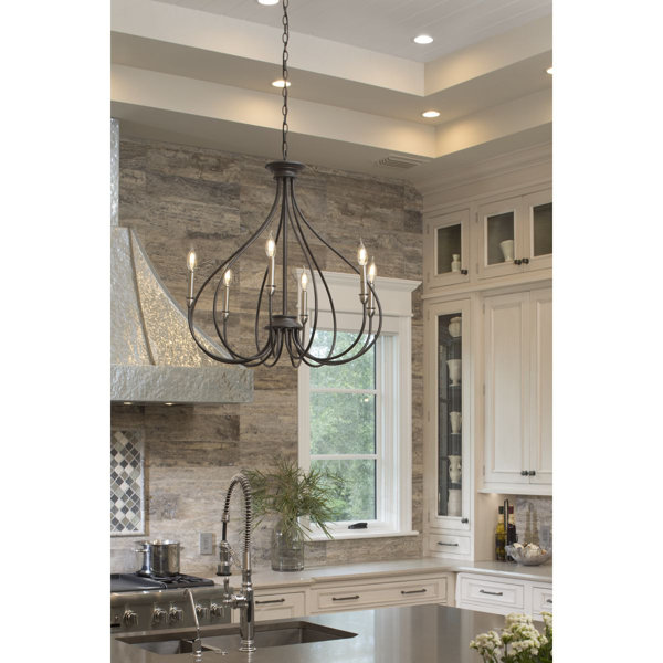 Red Barrel Studio® Driskell 6 - Light Dimmable Geometric Chandelier ...