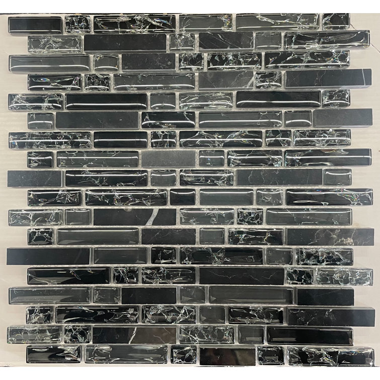 Mango Tile Bristol Glass Linear Mosaic Wall Tile - Wayfair Canada
