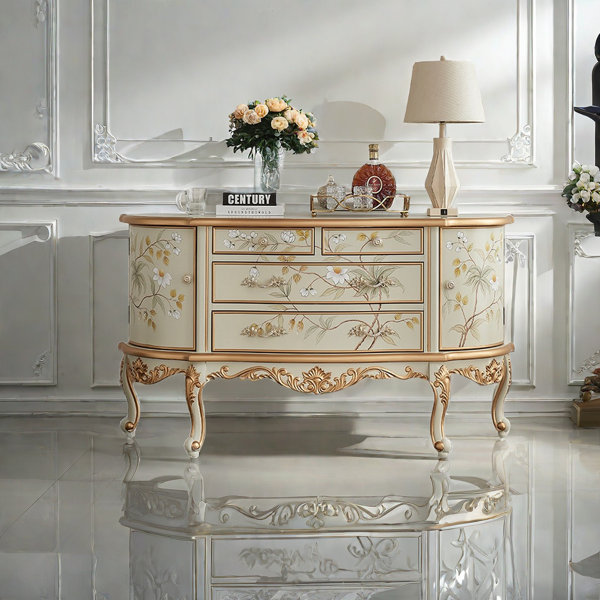 DineElegance.r European Style Half Round Sideboard. 59.06'' Sideboard ...