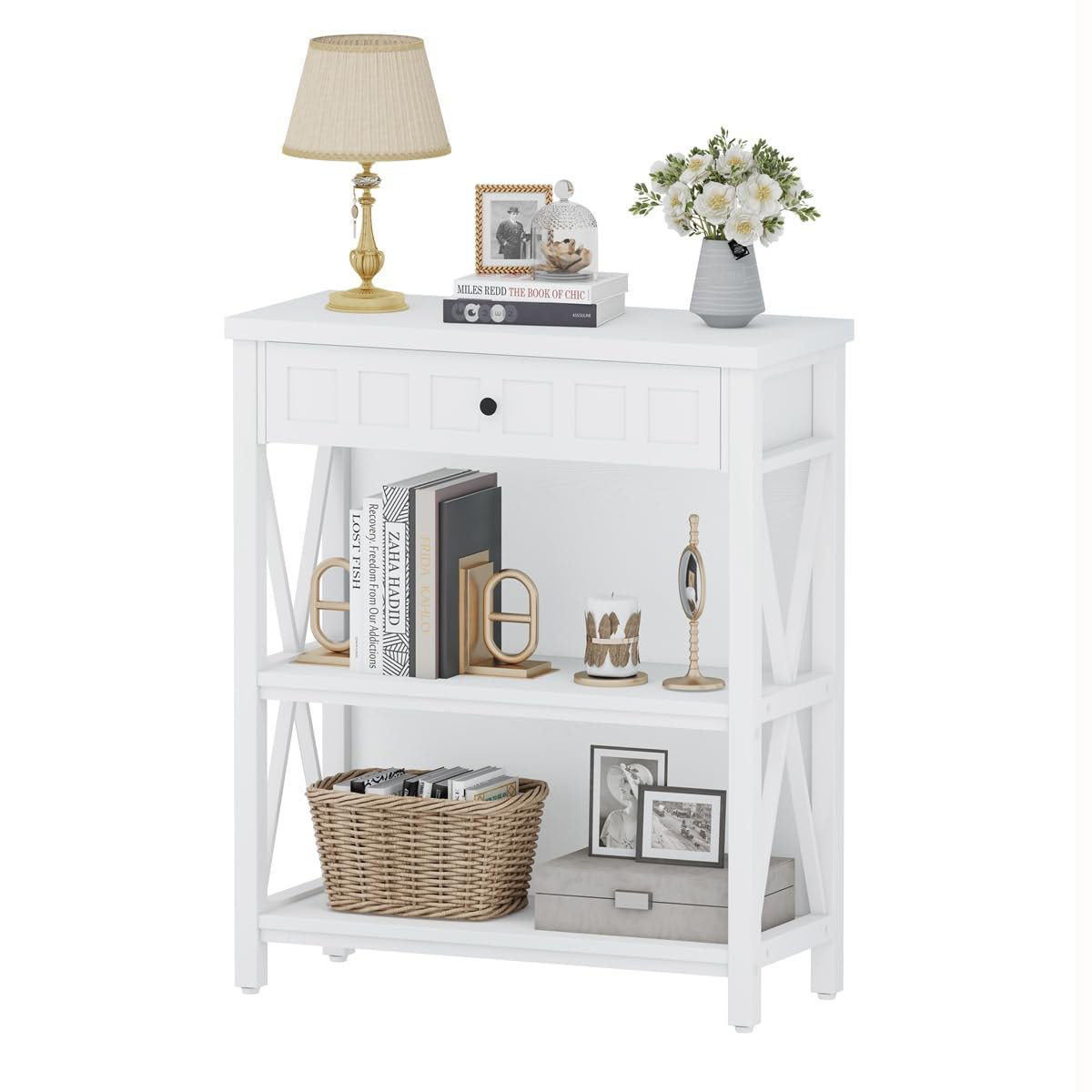 17 Stories Small Bookcase with Drawer - Wayfair Canada