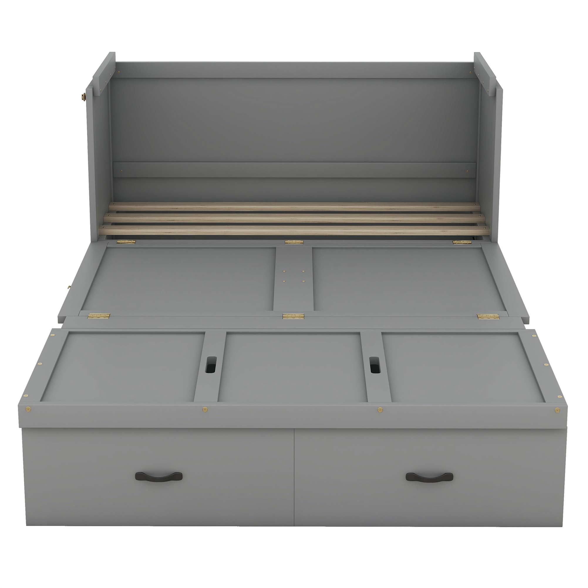 Latitude Run® Shamila Murphy Bed With USB Port And A Large Drawer | Wayfair