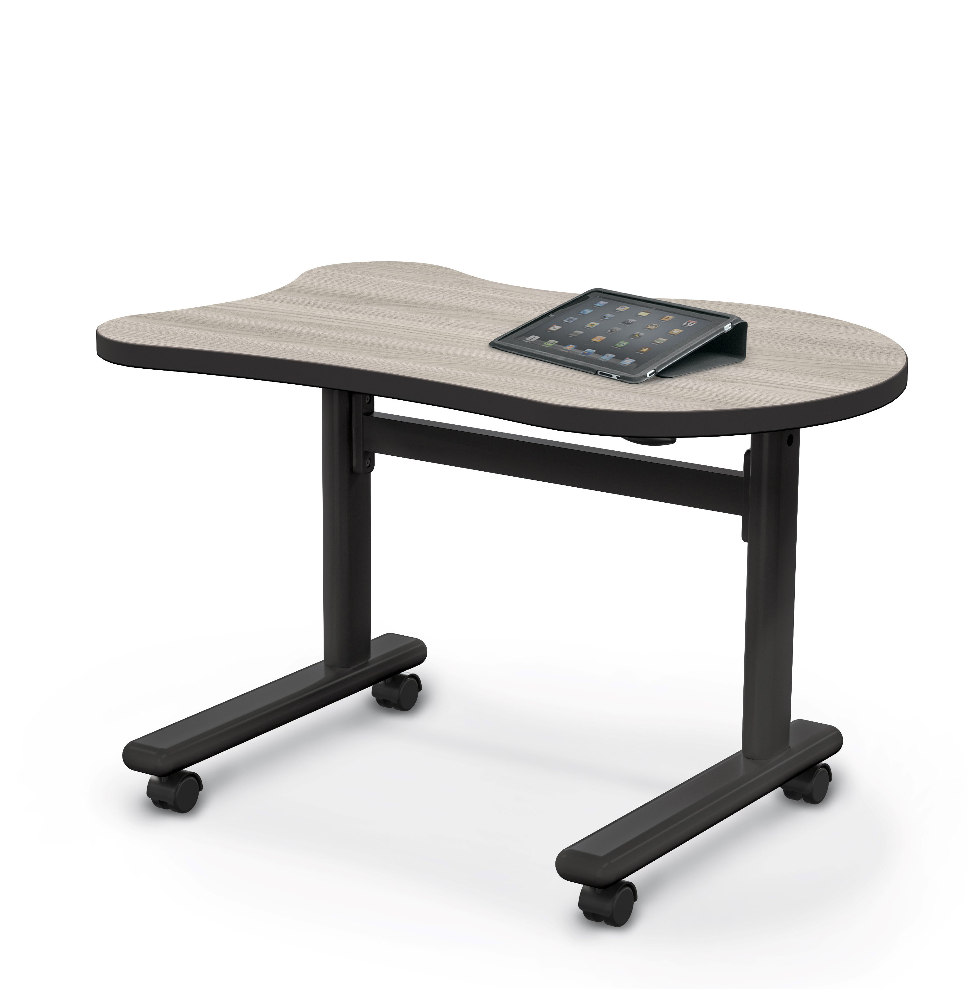 MooreCo Hierarchy Height Adjustable Sit to Standing Flip Top Student ...