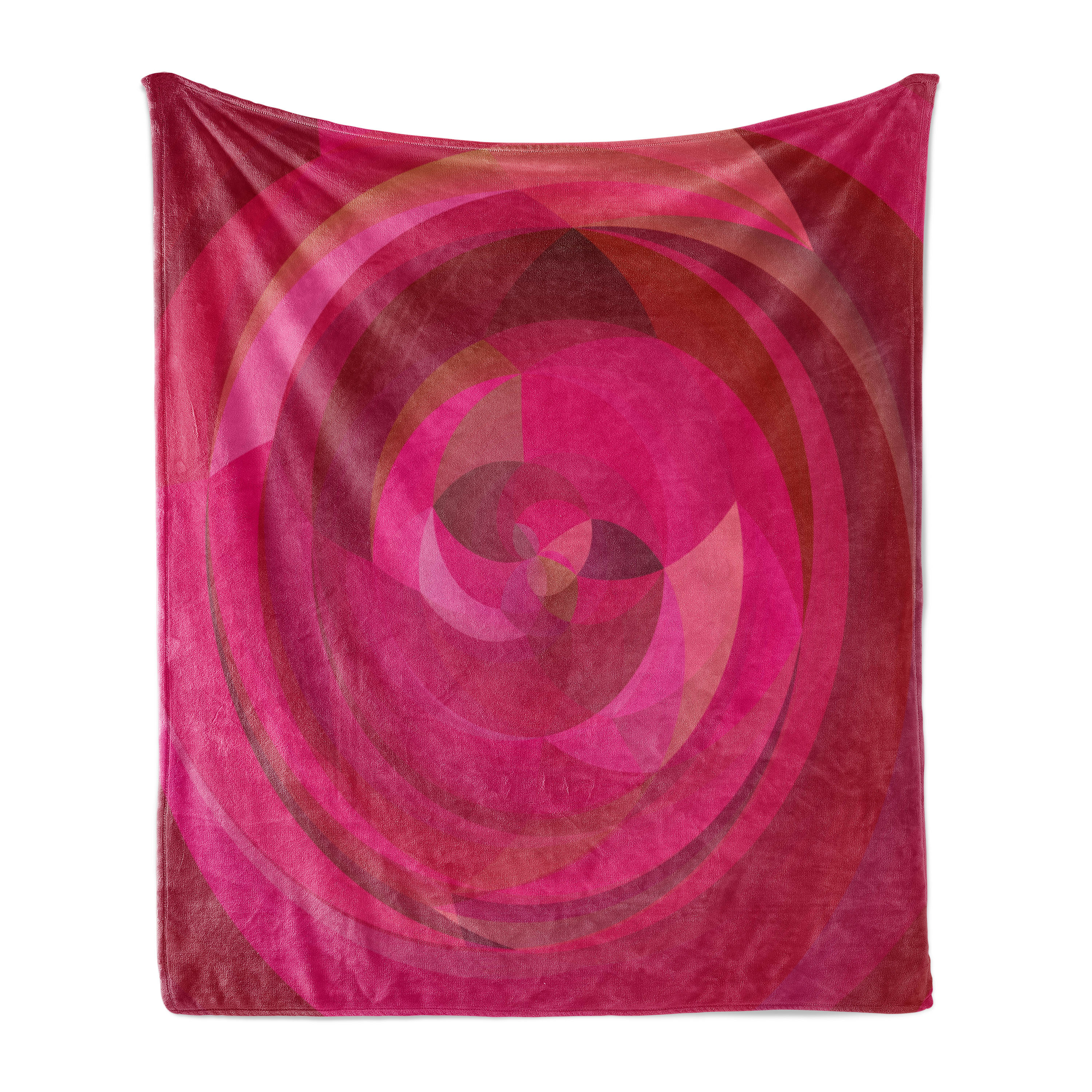 Ambesonne Hot Pink Fleece Throw Blanket Abstract Swirls Shapes 50"x70 ...