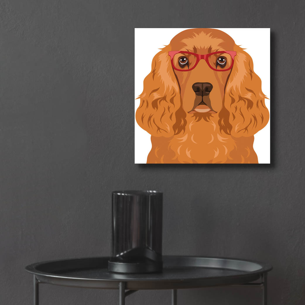 Trinx English Cocker Spaniel Wearing Hipster Glasses' by Furbaby ...