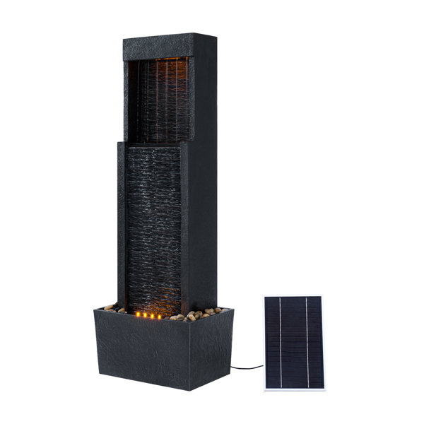 Wade Logan 37.99" Athena Outdoor Solar Powered Water Fountain & Reviews ...