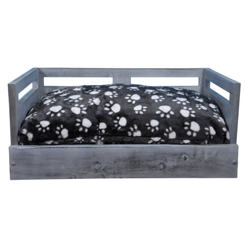 Tucker Murphy Pet™ Hanke Wooden Dog Sofa with Cushion & Reviews | Wayfair