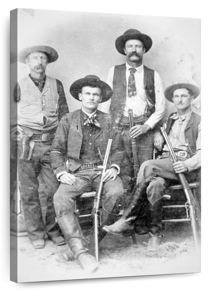 Union Rustic Lelar Texas Rangers Armed With Revolvers And Rifles | Wayfair