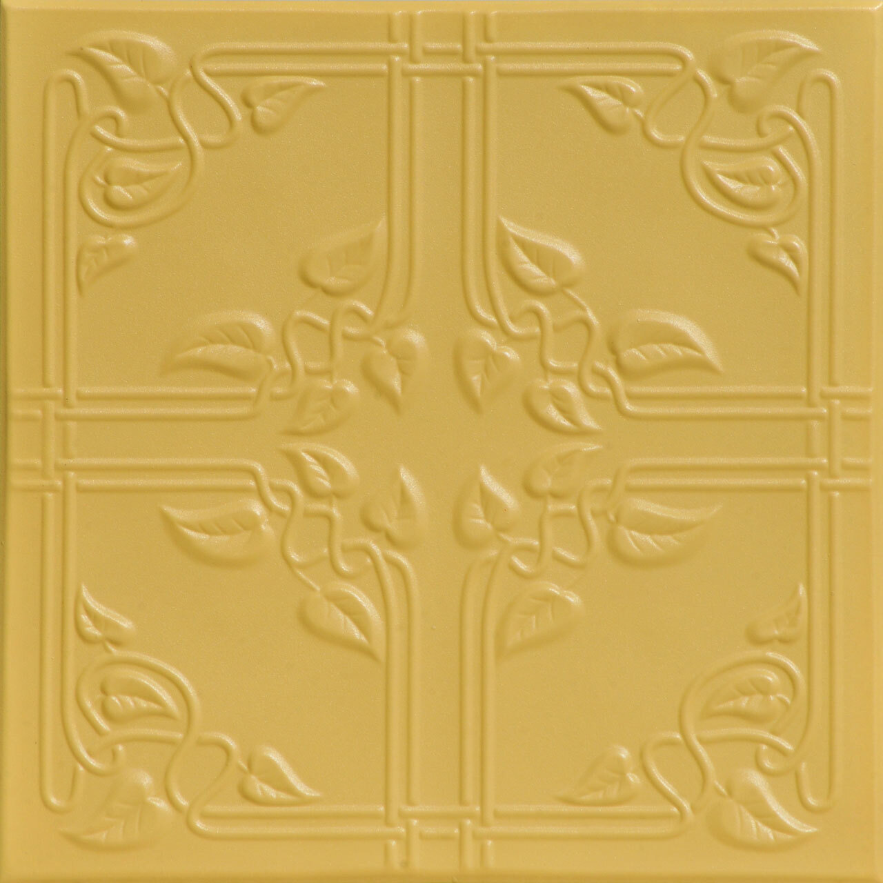 A La Maison Ceilings Ivy Leaves 1.6 ft. x 1.6 ft. Polystyrene Glue-up ...