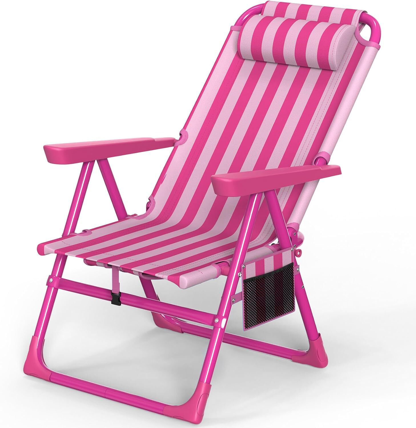 Highland Dunes Backpack Beach Chair, 6-Positions Reclining Folding ...