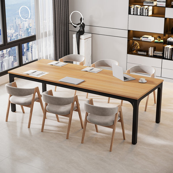 Inbox Zero Louinis Rectangle Conference Table & Reviews | Wayfair