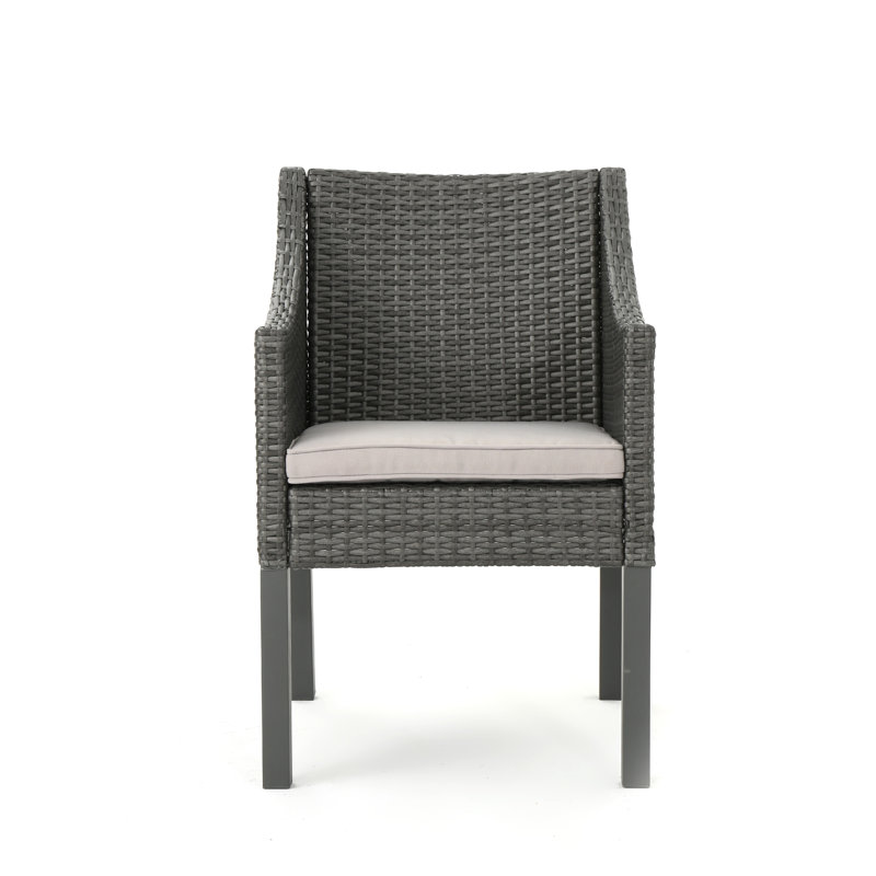 Winston Porter Amarveer Outdoor Wicker Patio Dining Chair & Reviews ...