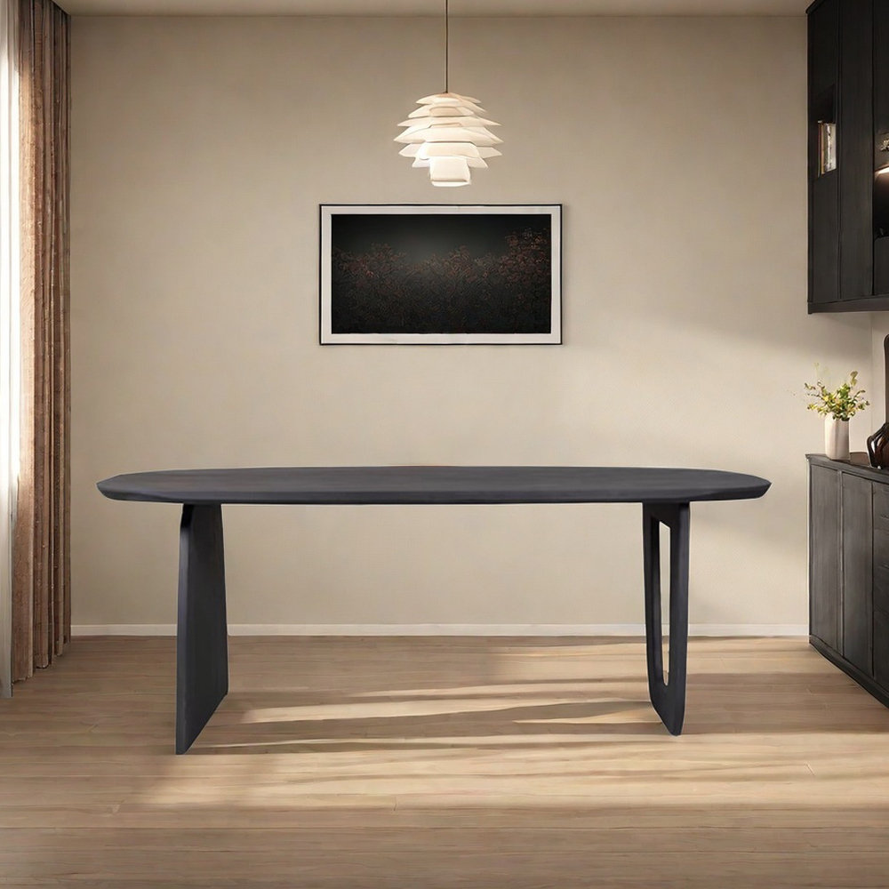 A Zoetic Home Simple Creative All Solid Wood Log Dining Table | Wayfair