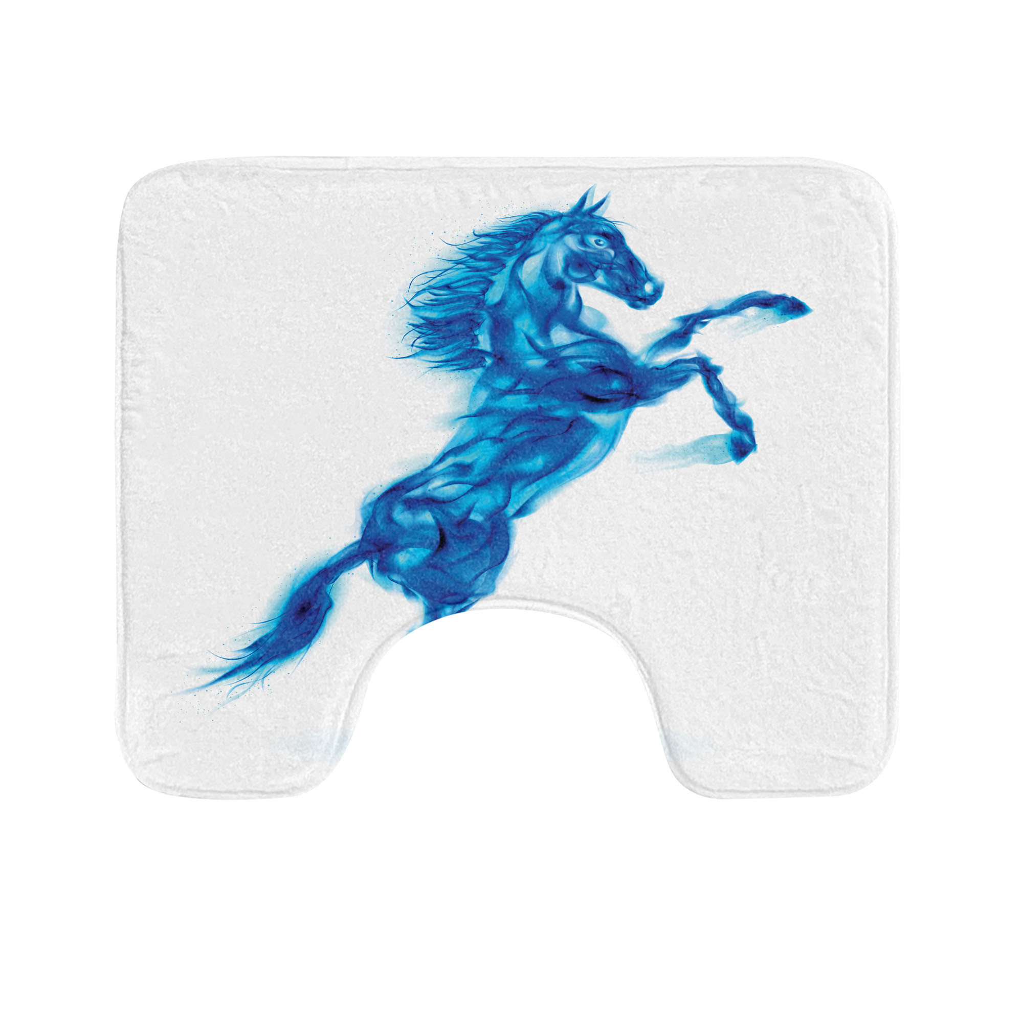 Fleur De Lis Living Animal Toilet Mat U-Shape Bathroom Rug 20" x 16 ...