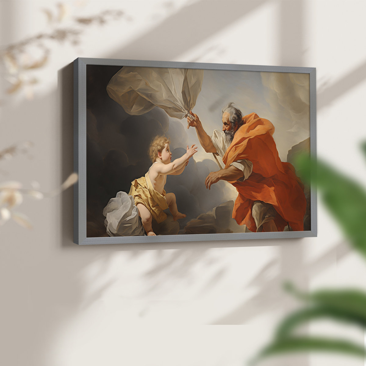 Fleur De Lis Living Angels From Above-XXXII -Framed Print - Restickable ...