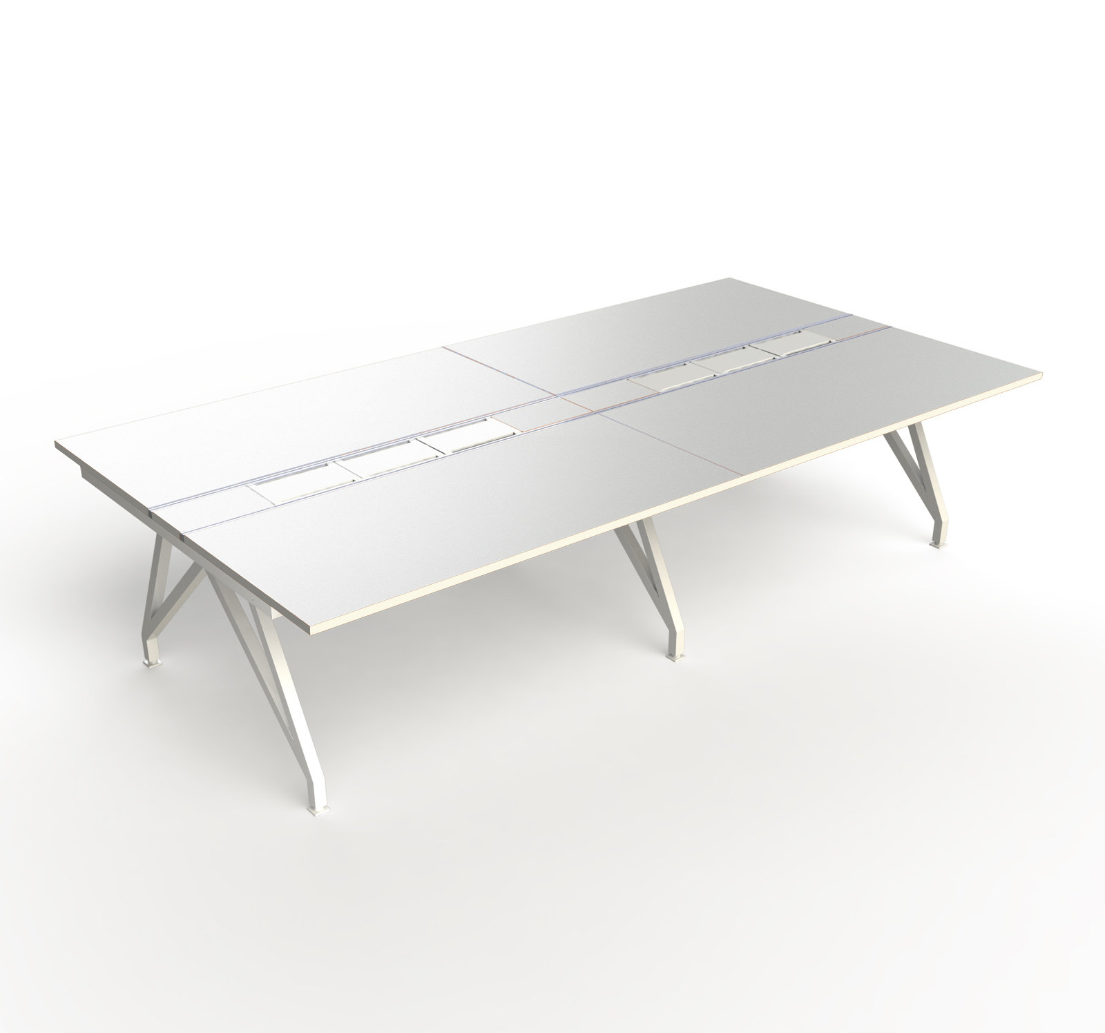 Scale 1:1 EYHOV Rail Quad 4 Person Desk | Wayfair