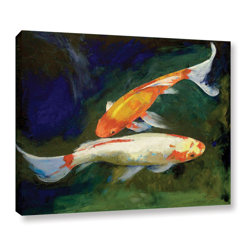 World Menagerie Feng Shui Koi Fish by Michael Creese Painting on Canvas ...