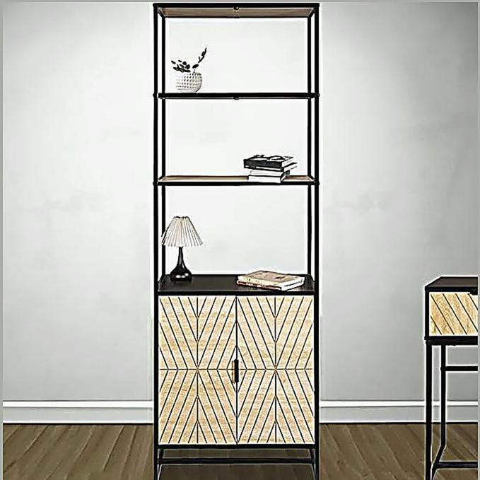Latitude Run® Modern 5-Tier Book Shelf Bookcase with Storage - Wayfair ...
