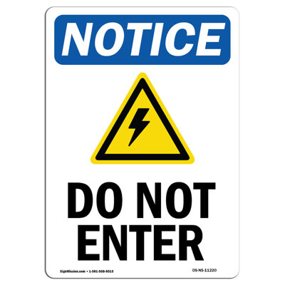 SignMission Do Not Enter Sign with Symbol | Wayfair