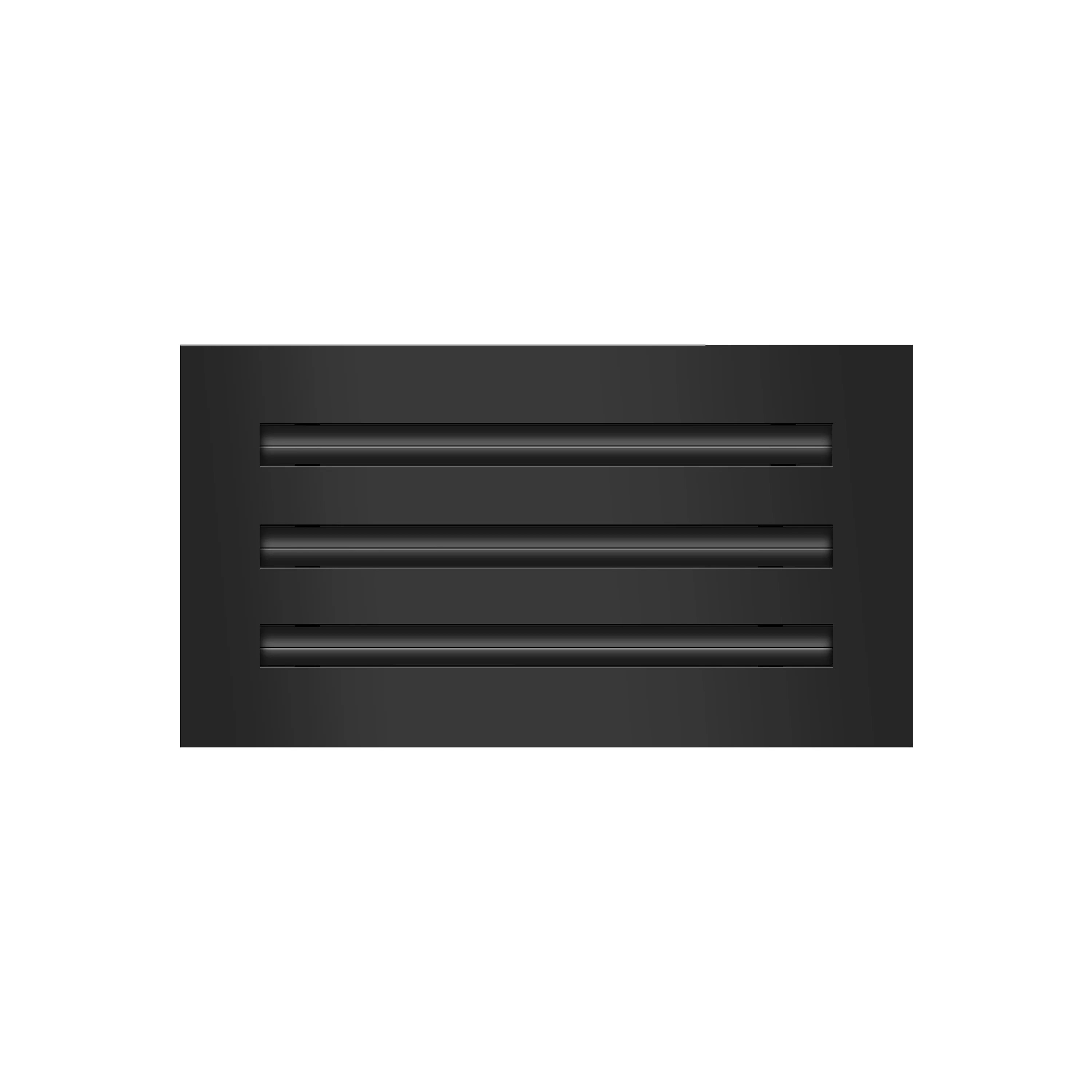 Texas Buildmart BUILDMART - 12x6 Black Modern AC Vent Cover - Standard ...