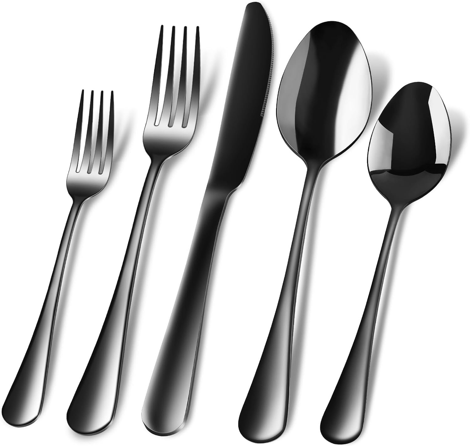 Latitude Run® Premium Stainless Steel Flatware Set Mirror Polished ...