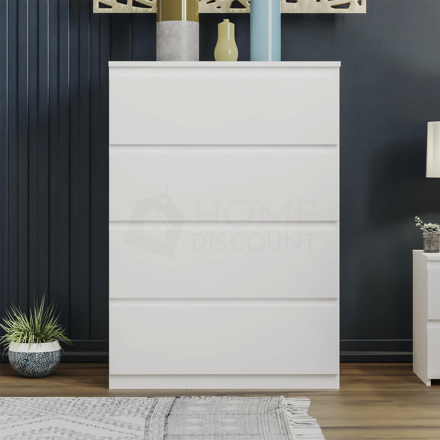 Ebern Designs Drawer Dresser Chest, Side Tables With 4 Drawers | Wayfair
