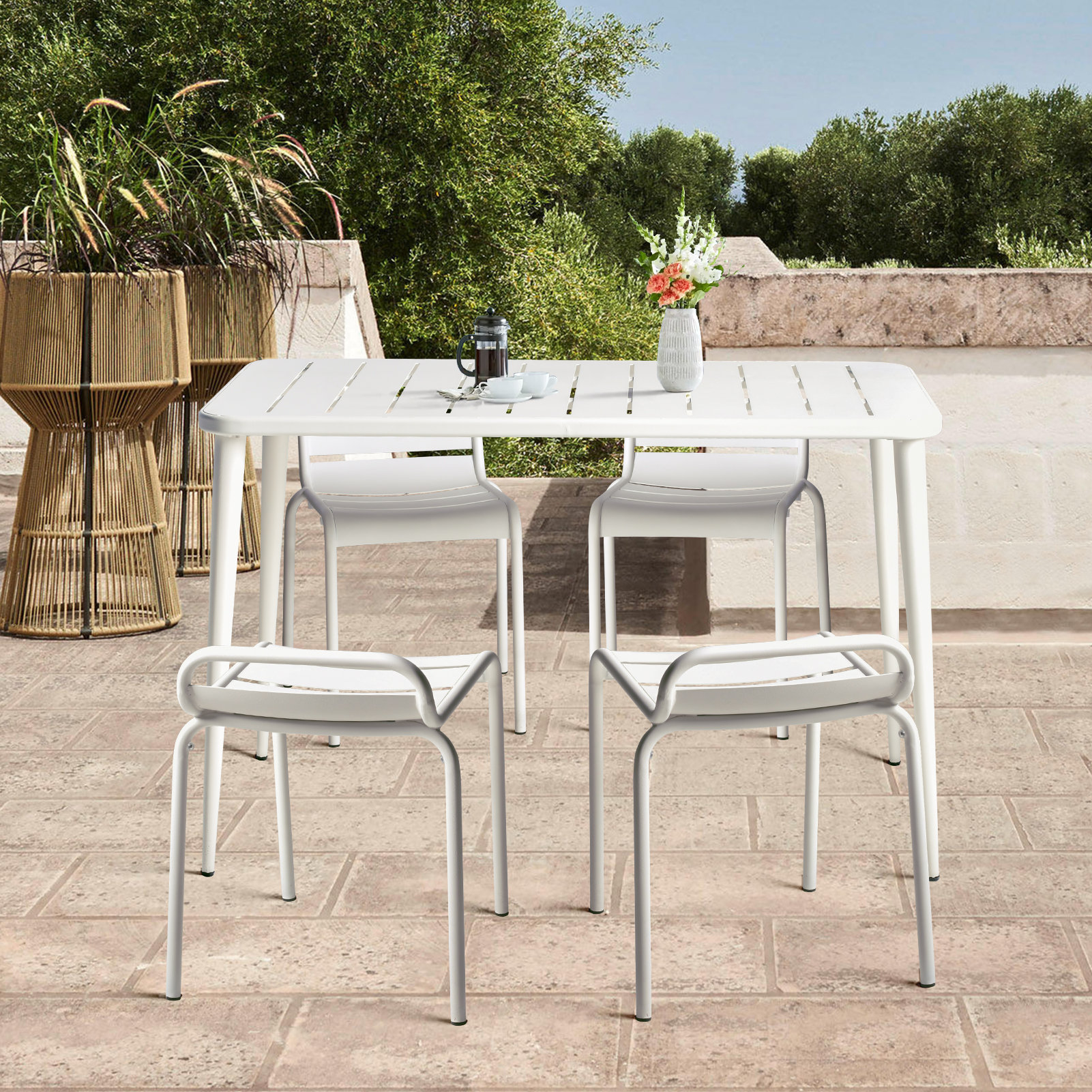 Ivy Bronx Divleen Rectangular 4 - Person 47.2" Long Dining Set ...
