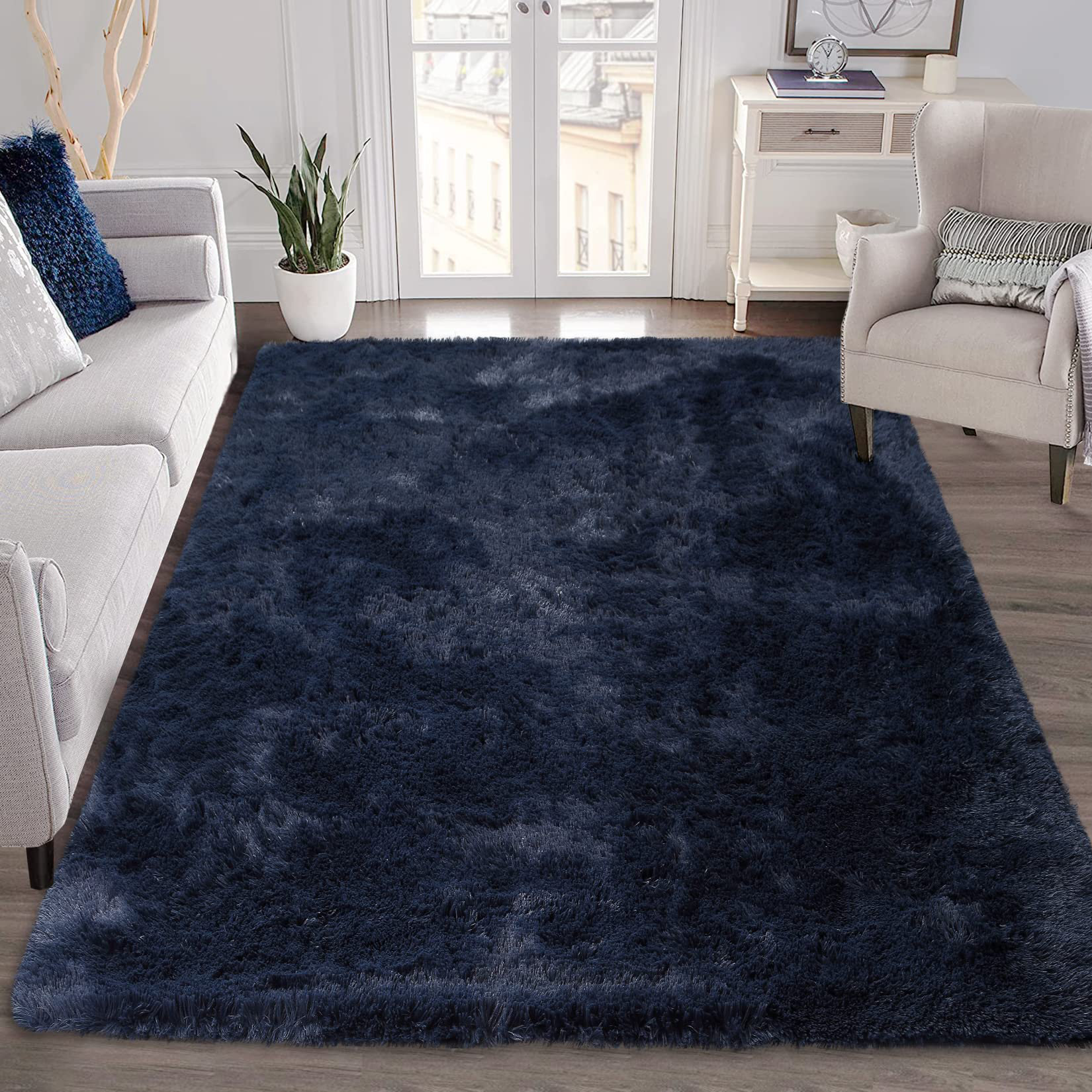 Mercer41 Fluffy Rugs For Bedroom Tie-Dyed Soft Shag Rug Cozy Plush ...