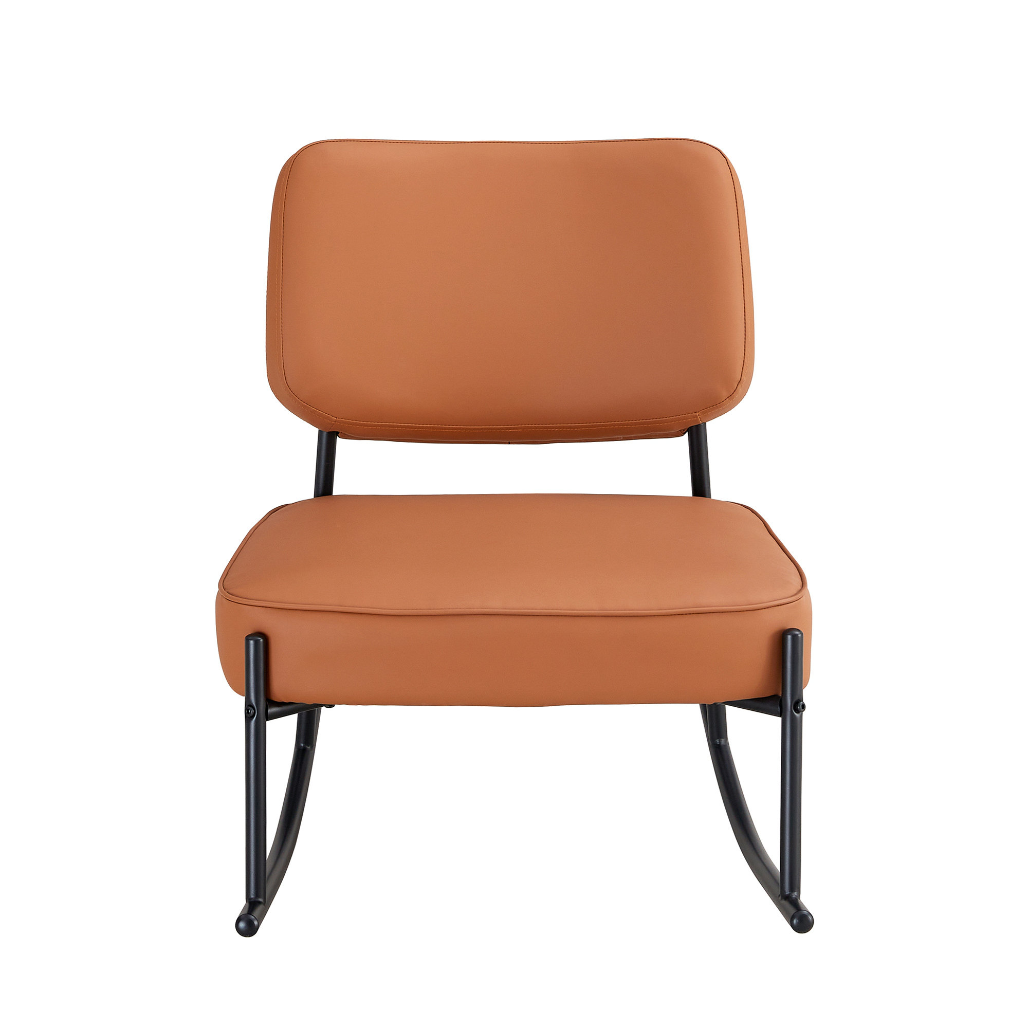George Oliver PU Material Cushioned Rocking Chair, Unique Rocking Chair ...